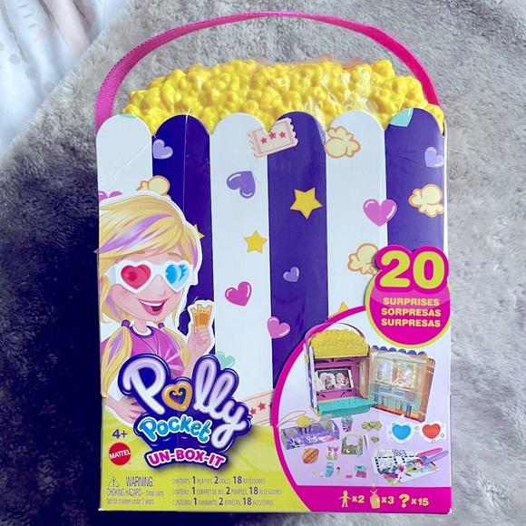 Toys | Polly Pocket Unbox It Popcorn Box Playset | Poshmark